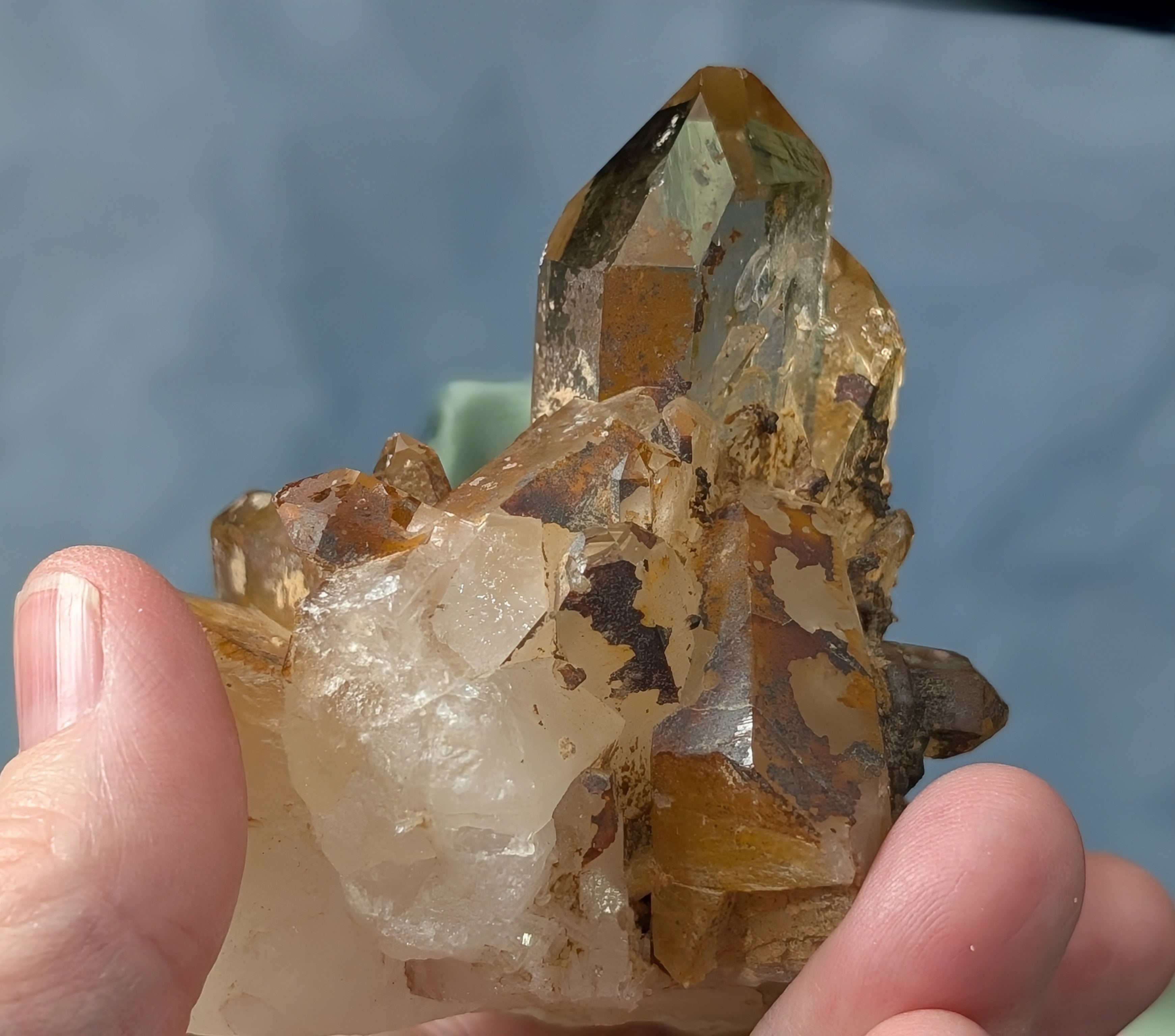 Raw Smoky Citrine Cluster Specimen from Pakistan – Maeve's Crystal Cove
